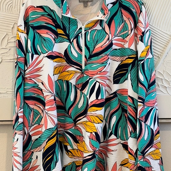 Talbots | Tops | T By Talbot Womens Upf 5 Sun Protection Top Sz 2x ...
